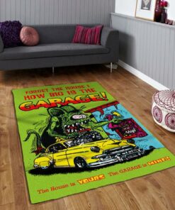Rat Fink Race Hot Rod Area Rug - Dingmun