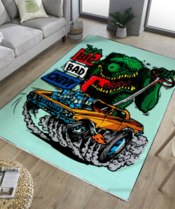 Big Bad Chevy Hot Rod Rug - Dingmun