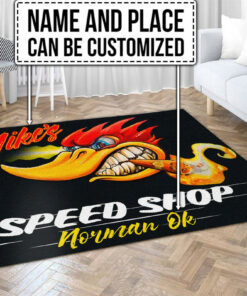 Personalized Hot Rod Garage Hot Rod Duck Speed Shop Vinyl Sticker - Dingmun