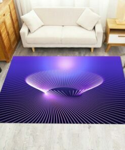 Green And Black 3D Vortex Illusion Area Rug For Psychedelic Style Room ...