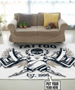 Personalized Tattoo Studio Women And Dragon Rug - Dingmun