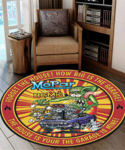 Rat Fink Mopar King Of Hemi's Round Rug - Dingmun