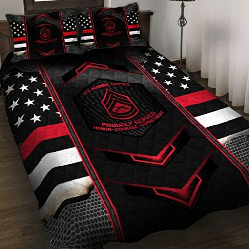 US Marine Corps Military Quilt Bedding Set - Dingmun