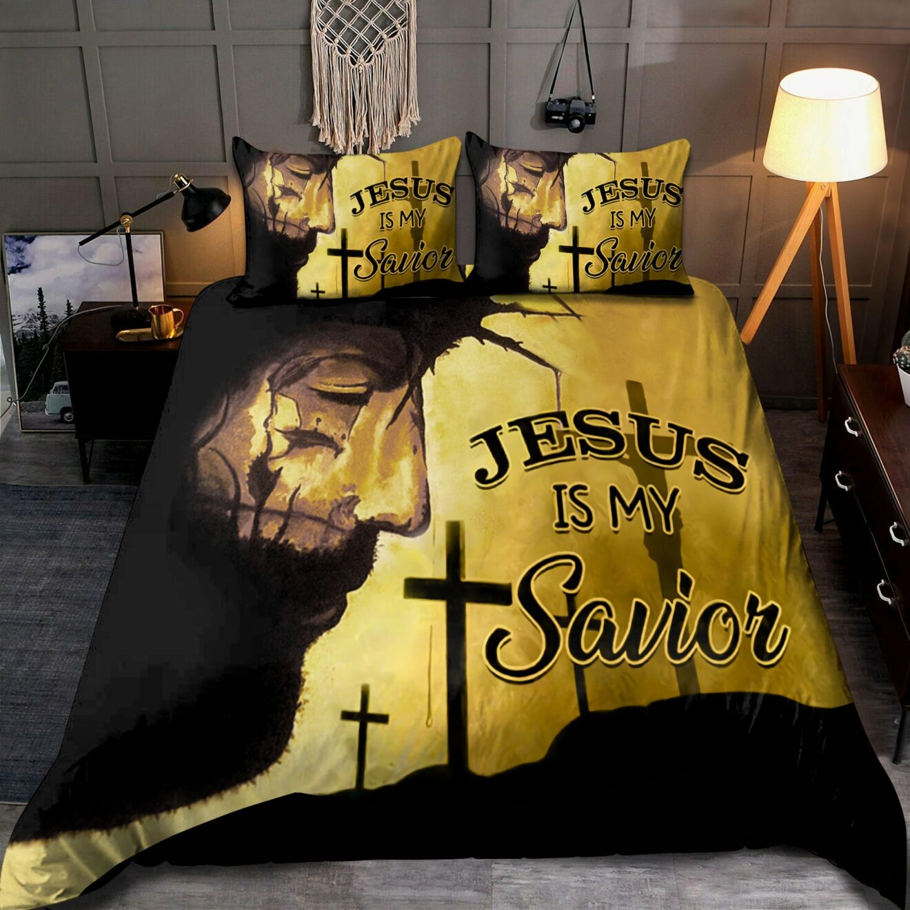 Jesus Is My Savior Quilt Bedding Set - Dingmun