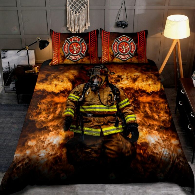 Brave Firefighter Quilt Bedding Set - Dingmun