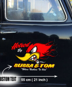 Personalized Woodpecker Speed Shop Vinyl Decals - Mr. Horsepower Hot ...