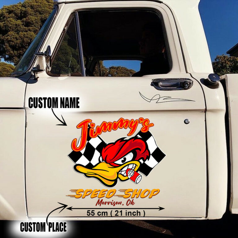 Kustom Kultrure Hot Rod Duck Old School Vinyl Stickers - Dingmun