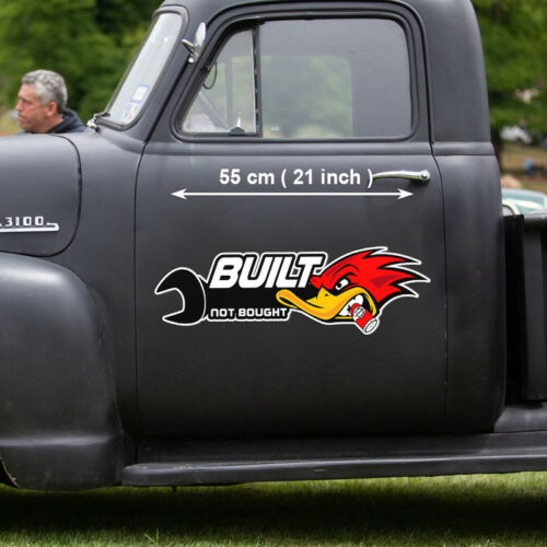 Personalized Hot Rod Garage Hot Rod Duck Speed Shop Vinyl Sticker - Dingmun