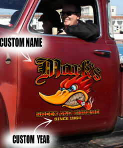Personalized Woodpecker Speed Shop Vinyl Decals - Mr. Horsepower Hot ...