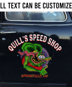 Personalized Hot Rod Rat Fink Set 02 Vinyl Stickers - Dingmun