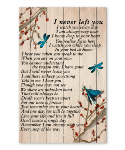 I Never Left You Poem On Canvas, Cardinal Canvas - Dingmun