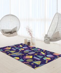 80s Bowling Alley Arcade Carpet For Game Room Rug - Dingmun