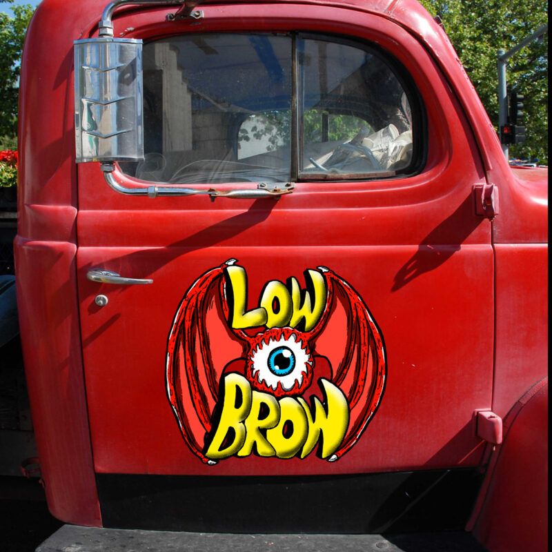 Hot Rod Garage Mooneyes Rat Fink Decals - Rat Fink Go With Moon - Dingmun