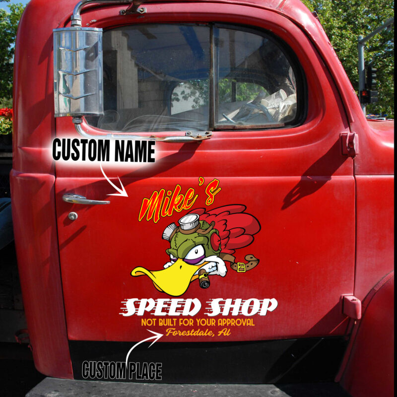 Mr Horsepower Decal, Large Hot Rod Speed Shop Woodpecker Door Car Vinyl ...