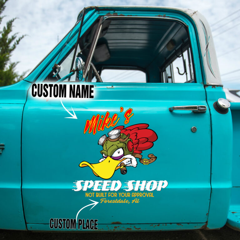 Mr Horsepower Decal, Large Hot Rod Speed Shop Woodpecker Door Car Vinyl ...