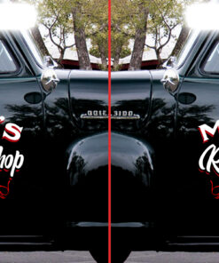 Pinup Girl Speed Shop Hot Rod Pinstripe Vinyl Decal For Car - Hot Rod ...