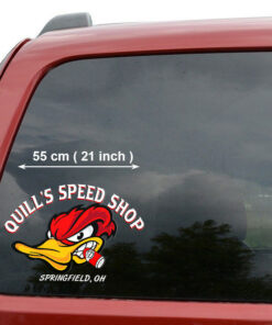 Personalized Woodpecker Speed Shop Vinyl Decals - Mr. Horsepower Hot ...