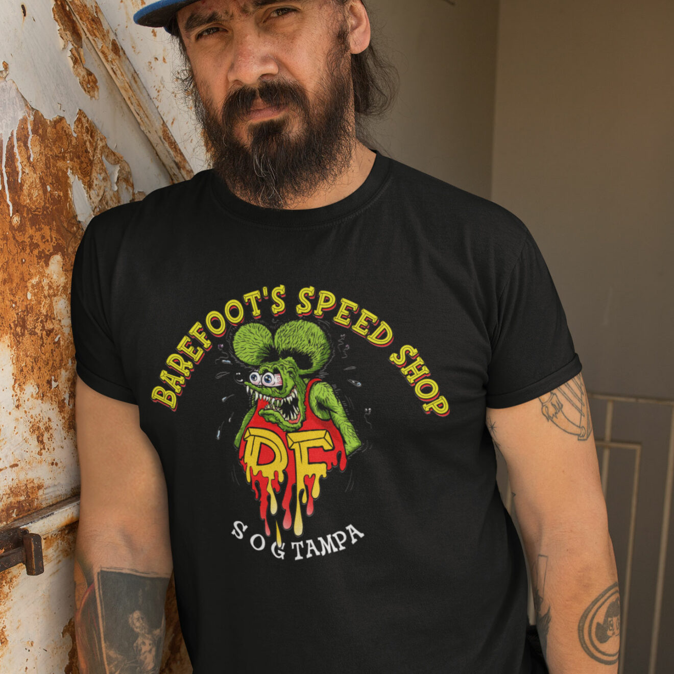 Custom Name And Place Hot Rod Rat Fink T Shirt - Dingmun