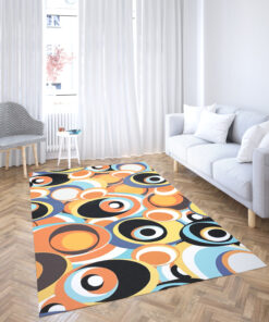 Retro Vintage Mid Century 70s Style Rugs - Dingmun