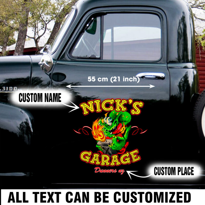 Old School Hot Rod Pinstripe Rat Fink Stickers Vinyl Decals For Cars ...