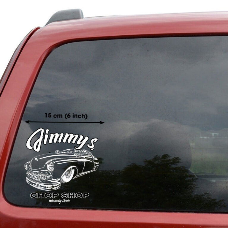 Personalized Hot Rod Pinstripe Chop Shop Decals For Cars - Dingmun