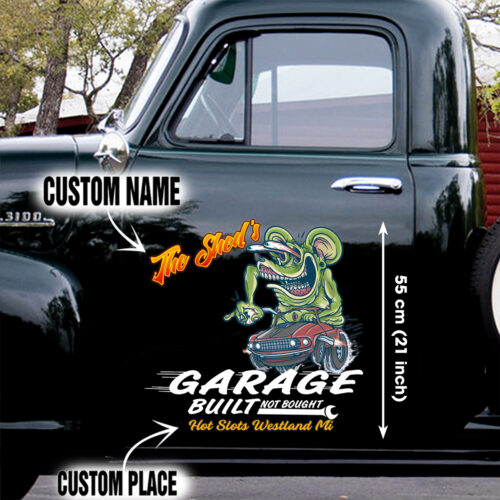 Personalized Rat Fink Outdoor Vinyl Graphic Decals For Car Side Door ...
