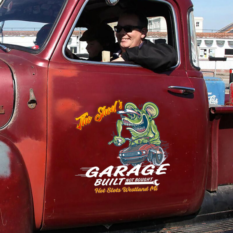 Personalized Rat Fink Outdoor Vinyl Graphic Decals For Car Side Door ...