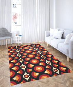 Retro Vintage Mid Century 70s Style Rugs - Dingmun