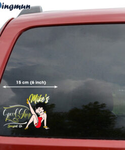 Customizable Hot Rod Betty Boop Pin Up Girl Speed Shop Decals - Dingmun