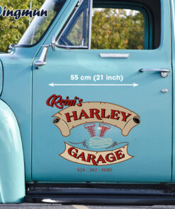 Personalized Pinstriping Harley Engine Decal Sticker - Dingmun