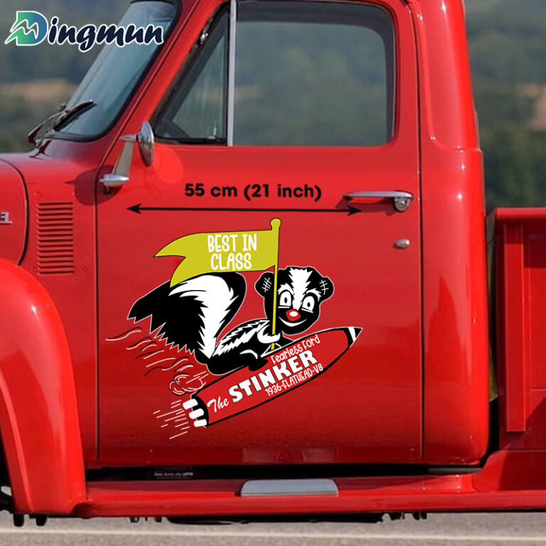 Personalized Vintage Shop Truck Door Decals - Dingmun