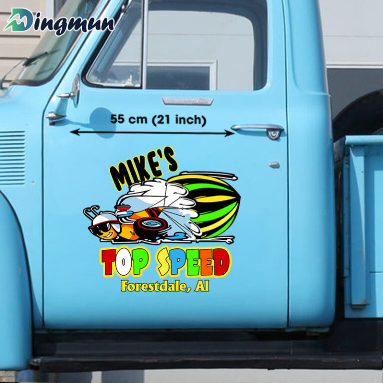 Personalized Large Top Speed Custom Car Decals - Dingmun