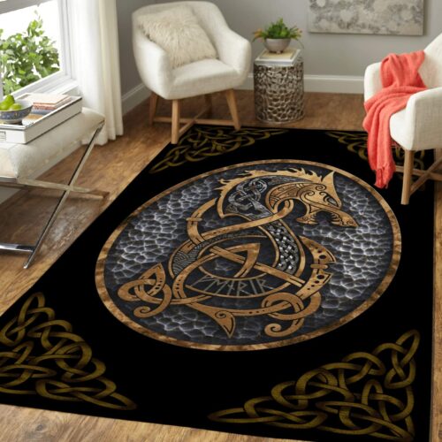 Personalized Fenrir Viking Norse Symbol Viking Floor Carpet - Dingmun