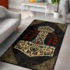 Mjolnir Hammer of God - Norse Mythology Viking Carpet for Living Room ...