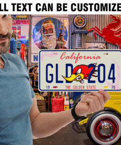 Custom Mr. Horsepower Old School License Plate - Dingmun