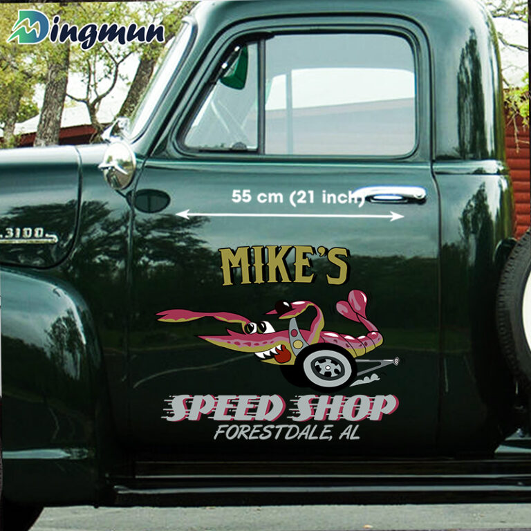 Personalized Hot Rod Vinyl Car Decals - Dingmun