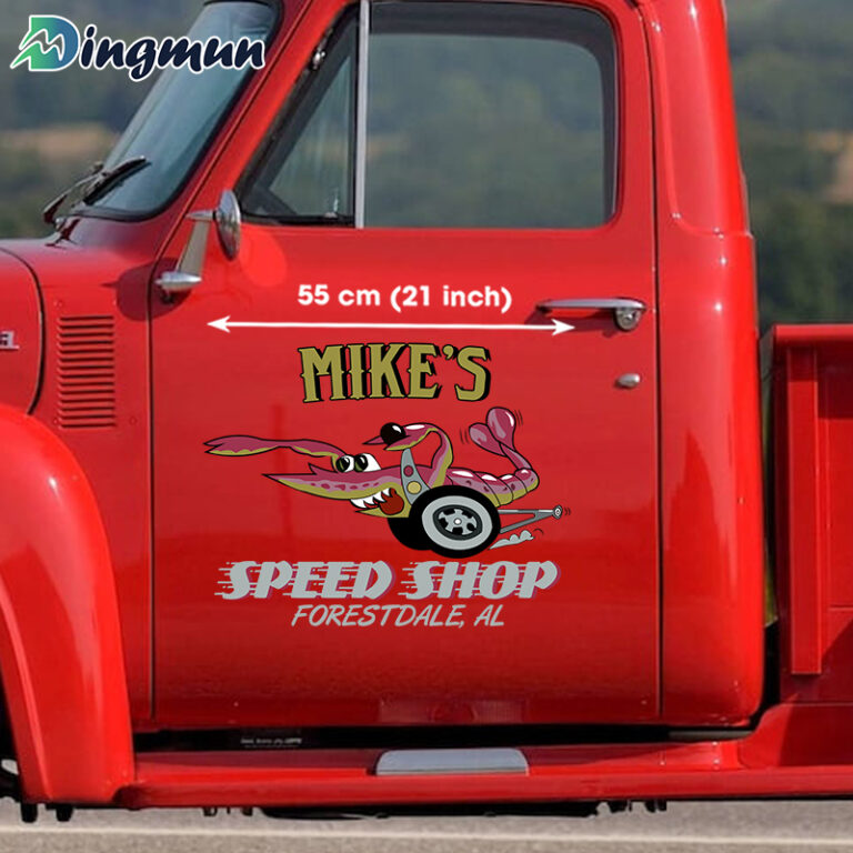 Personalized Hot Rod Vinyl Car Decals - Dingmun