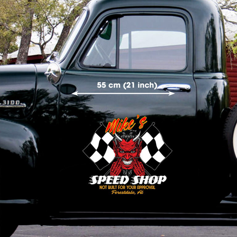 Personalized Rat Rod Decals - Dingmun