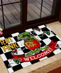 Rat Fink Welcome Hot Rod Door Mat - Dingmun