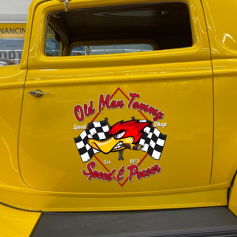 Custom Car Door Decal - Personalized Graphics For Hot Rod Enthusiasts ...