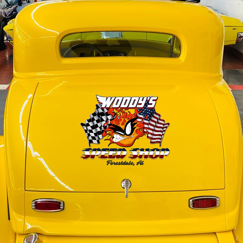 Customize Your Truck With Mr. Horsepower - American Flag Truck Window ...