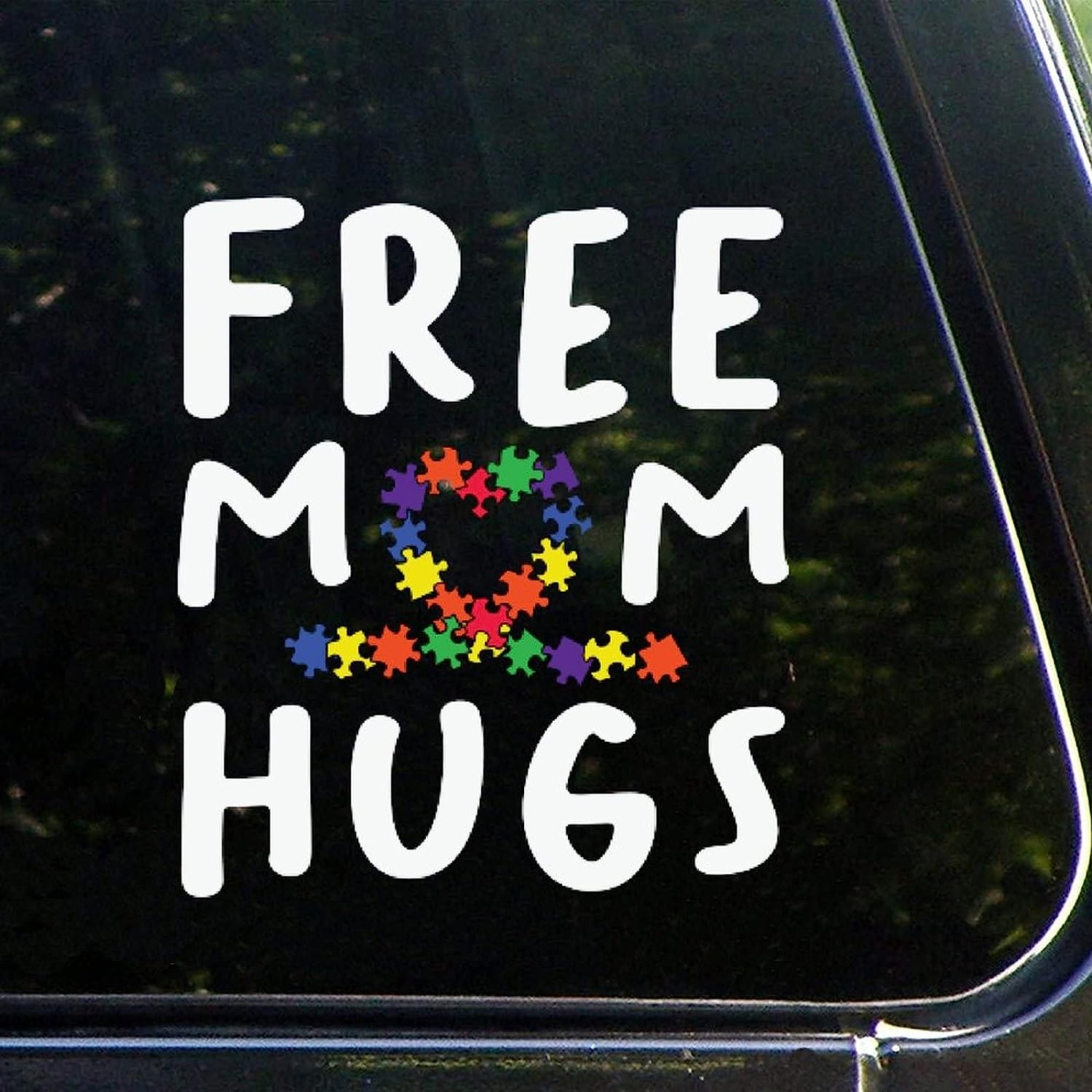 Free Mom Hugs Autism Car Decals - Autism Awareness Vinyl Sticker for ...