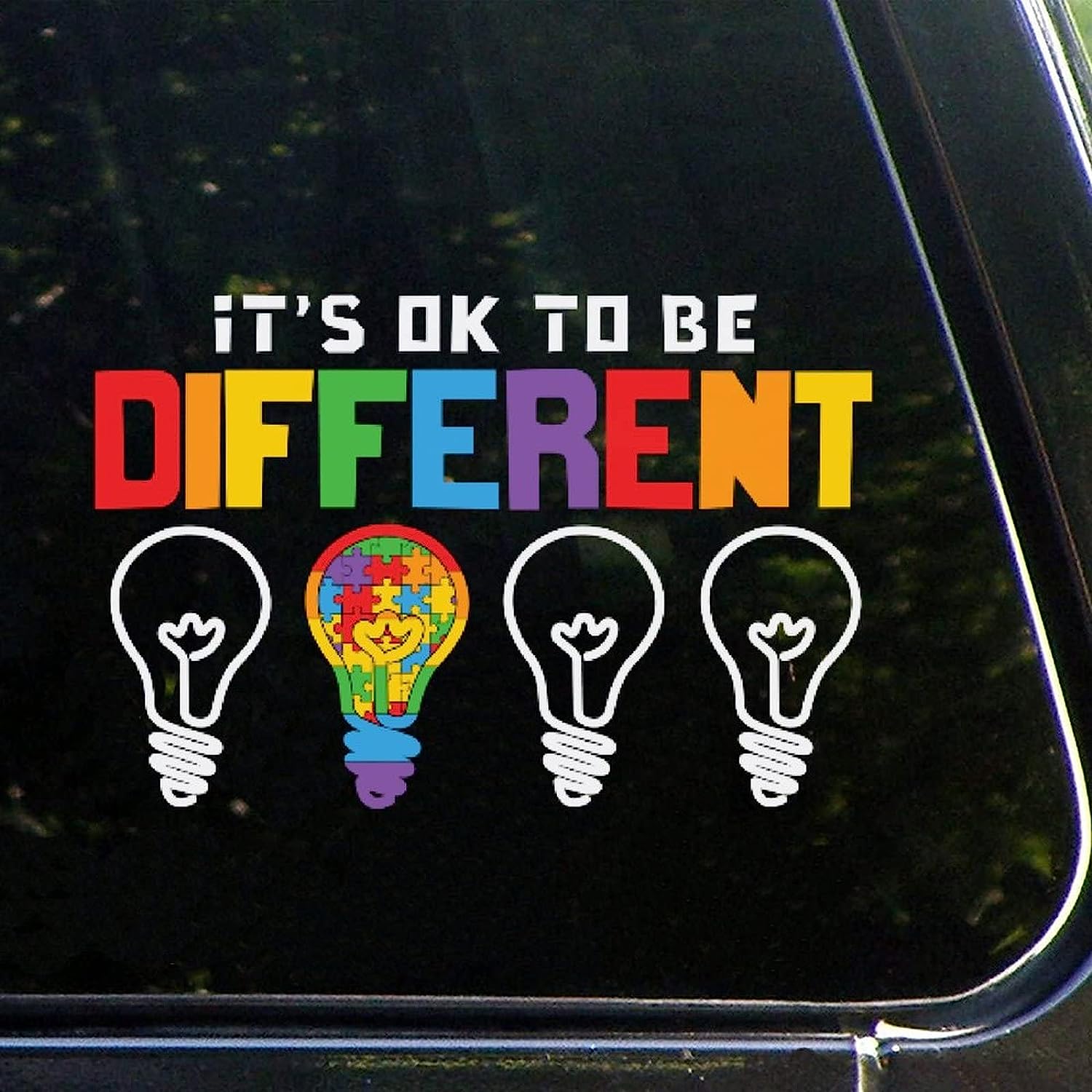 It's Ok to Be Different Autism Car Decals - Autism Awareness Puzzle ...
