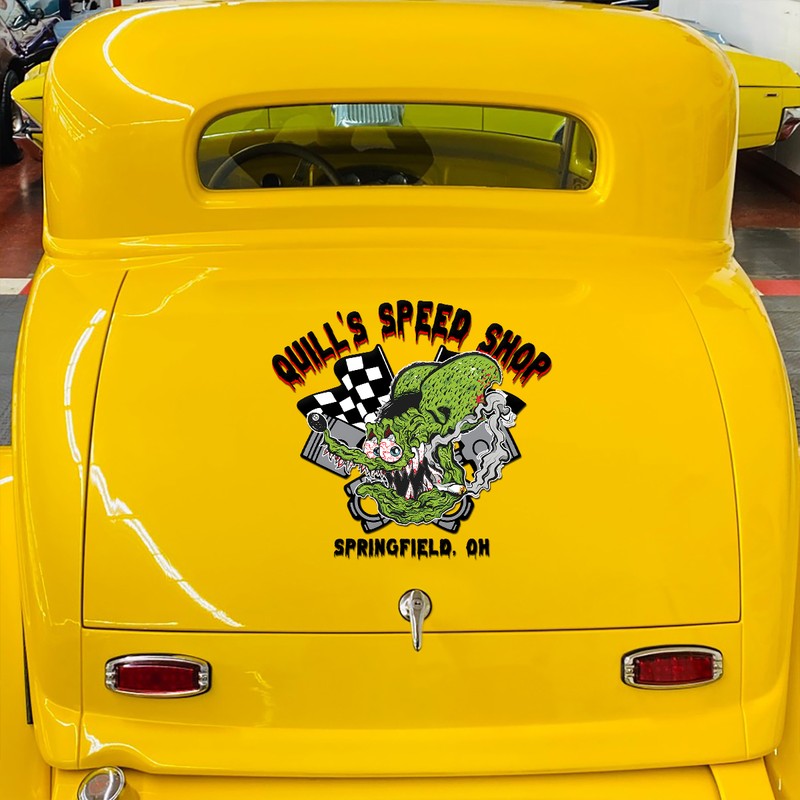 Rat Fink Old School Vintage Speed Shop Vinyl Decals - Dingmun