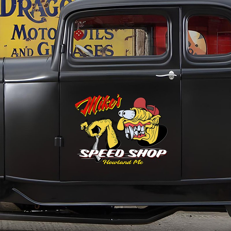 Stand Out With Personalized Hot Rod Monster - Rat Rod Stickers - Dingmun